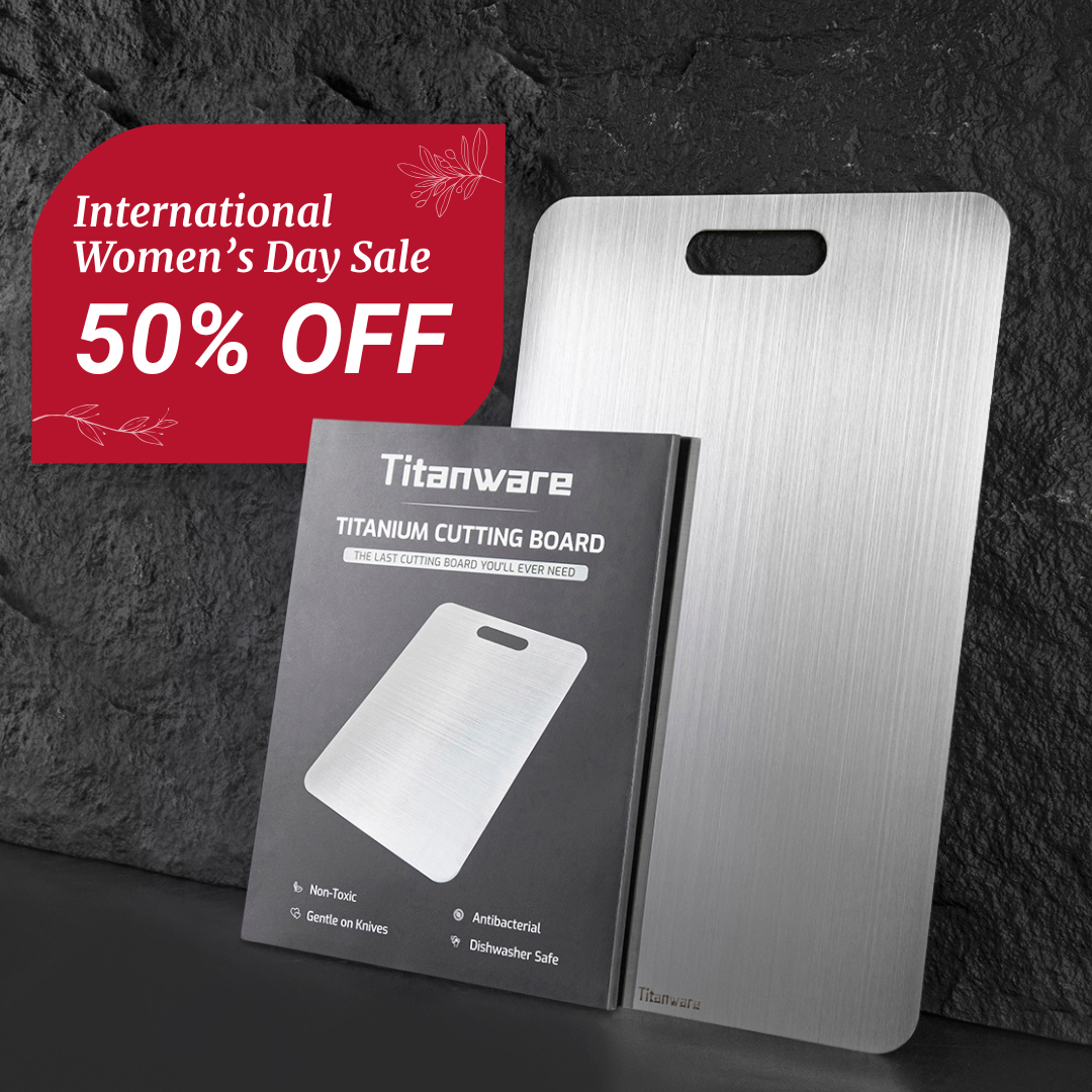 Titanware™ 100% Pure Titanium Cutting Board – Wauffle